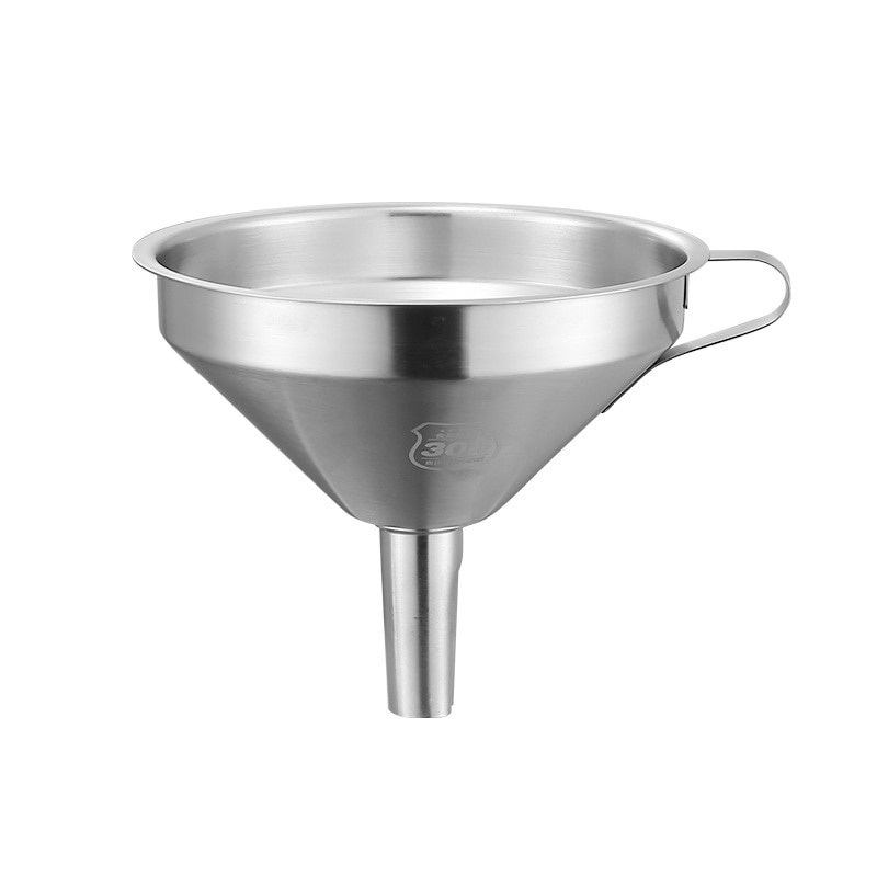 304 Stainless Steel Funnel Kitchen Oil Liquid Funnel Metal Funnel with ...
