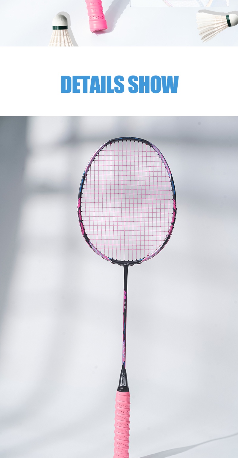 Alpsport Gjmy 4u 82g Max 32 Lbs G5 China Myth Pink Racket Full Carbon ...