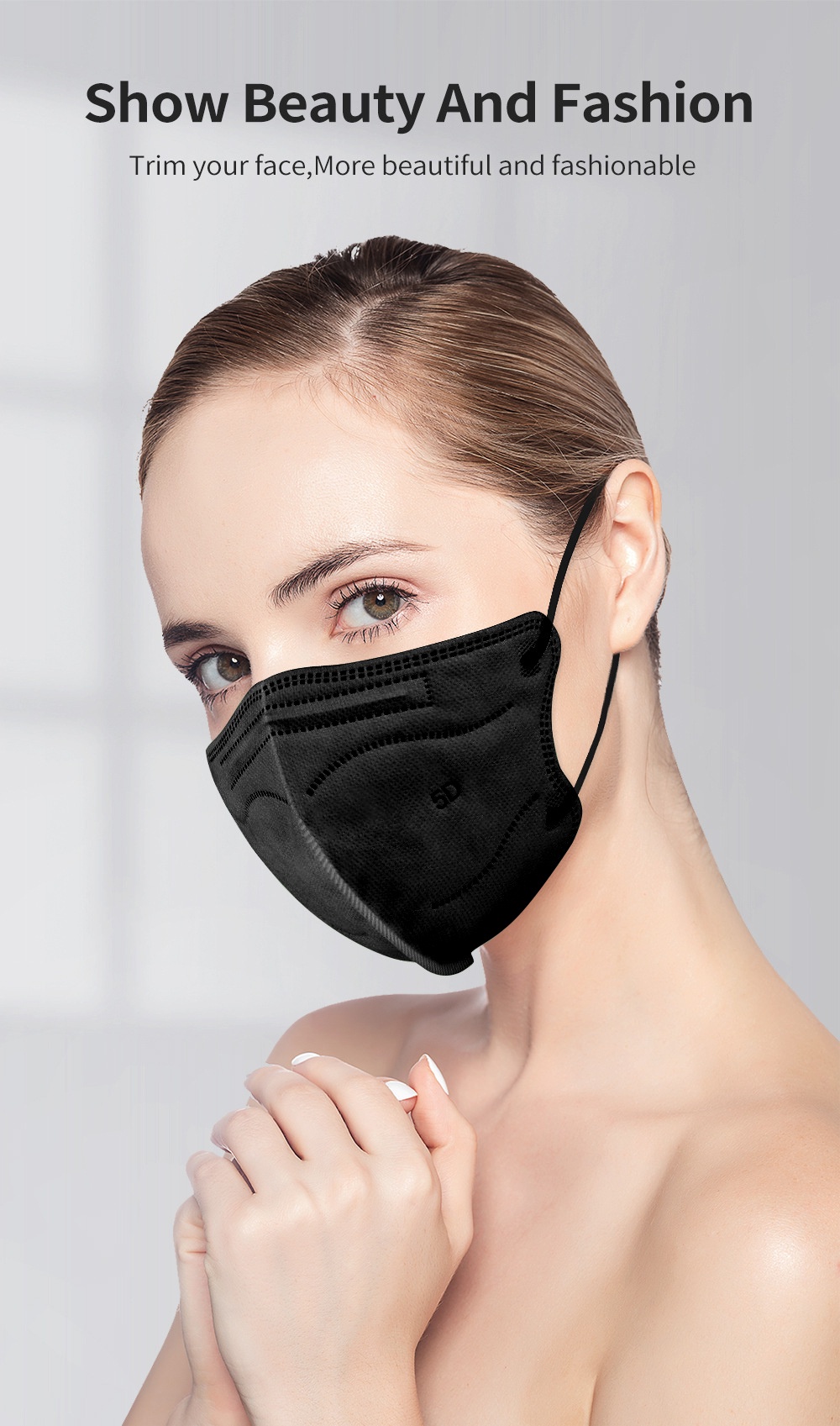 Zihang 50Pcs 5D Facemask Kn95 5Ply Effectively Protect Original ...
