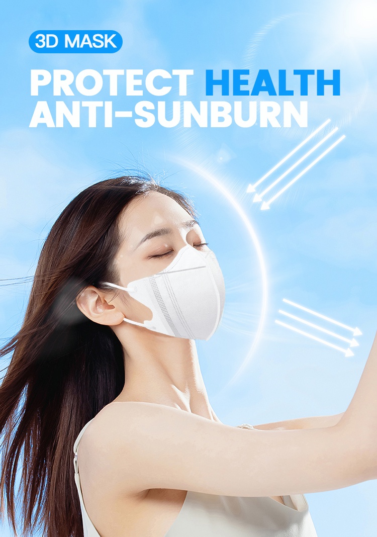 Hynaut Facemask 3D Disposabl 50 PCS 3PLY Face Mask 10PCS/Pack Face ...