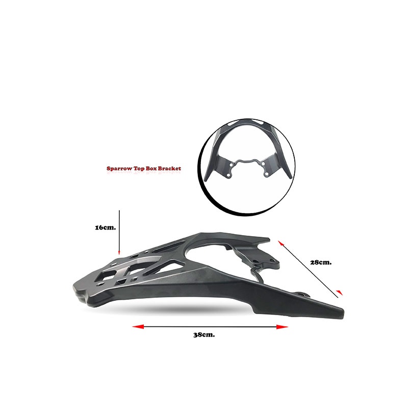 Sniper 125/150 Sparrow Bracket Top Box Bracket Carrier Tail Rack Rear ...
