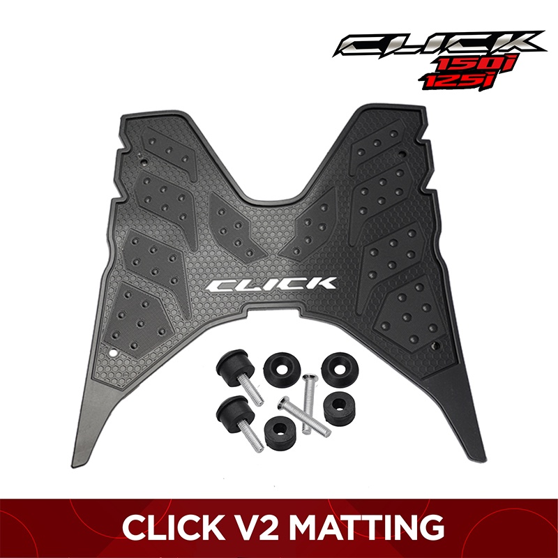 HONDA CLICK 125i /150i Footboard Rubber Matting With Bolts For CLICK V1 ...