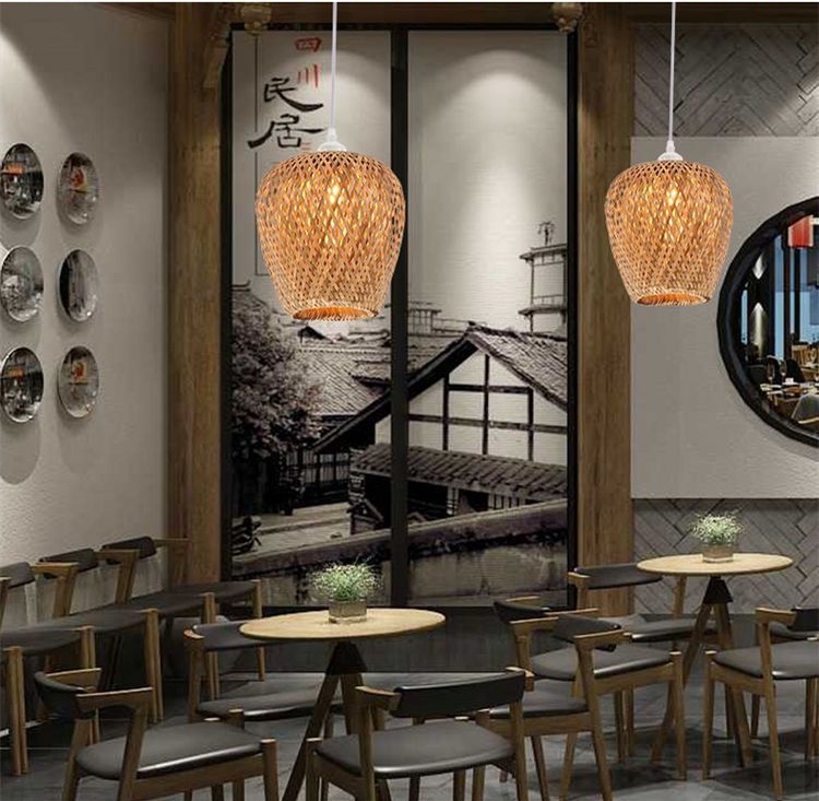 Japanese Bamboo Chandelier Ceiling Light Creative Lamp Stair Lamp ...
