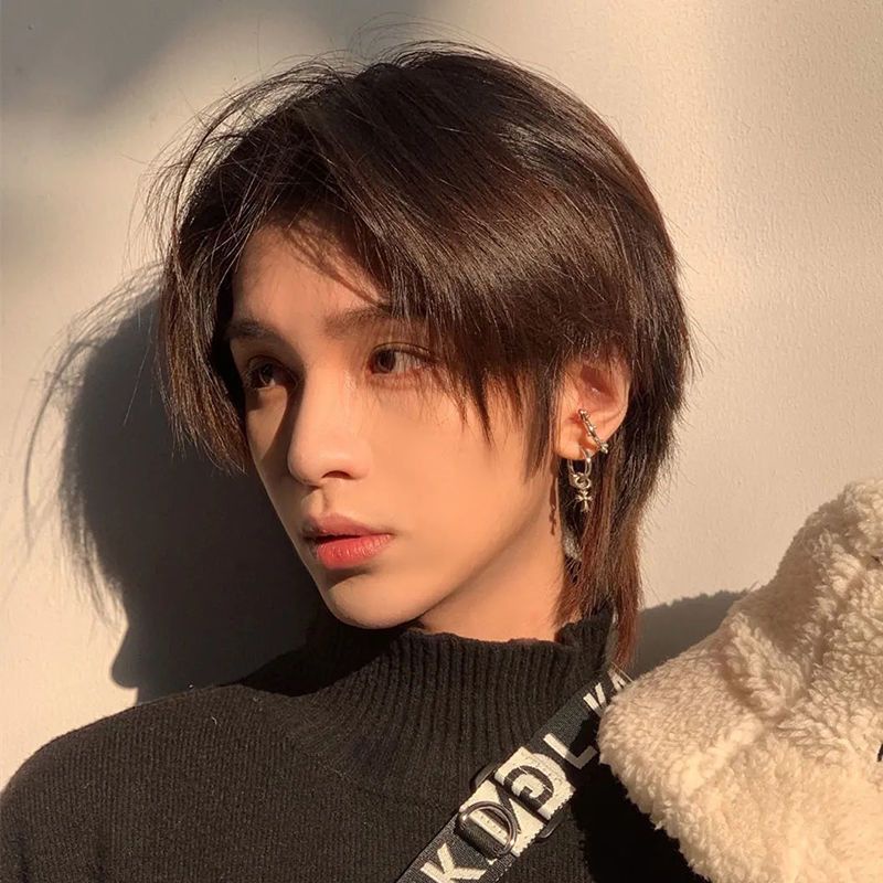 Wig boys mullet head super A wolf tail cool handsome Korean version of ...