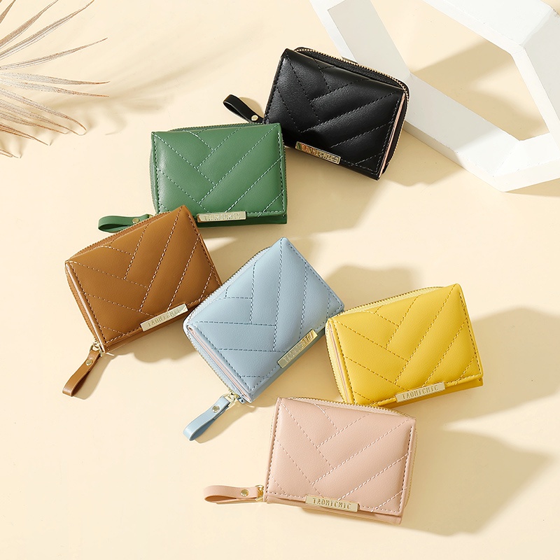 Seagloca Fresh Multifunctional Short Tri-Fold Wallet For Women No 1485 ...