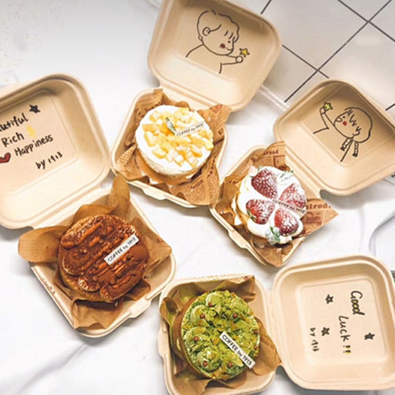 100 Pcs Square Food Paper Toast Coated Paper Anti Oil Paper Sandwich ...