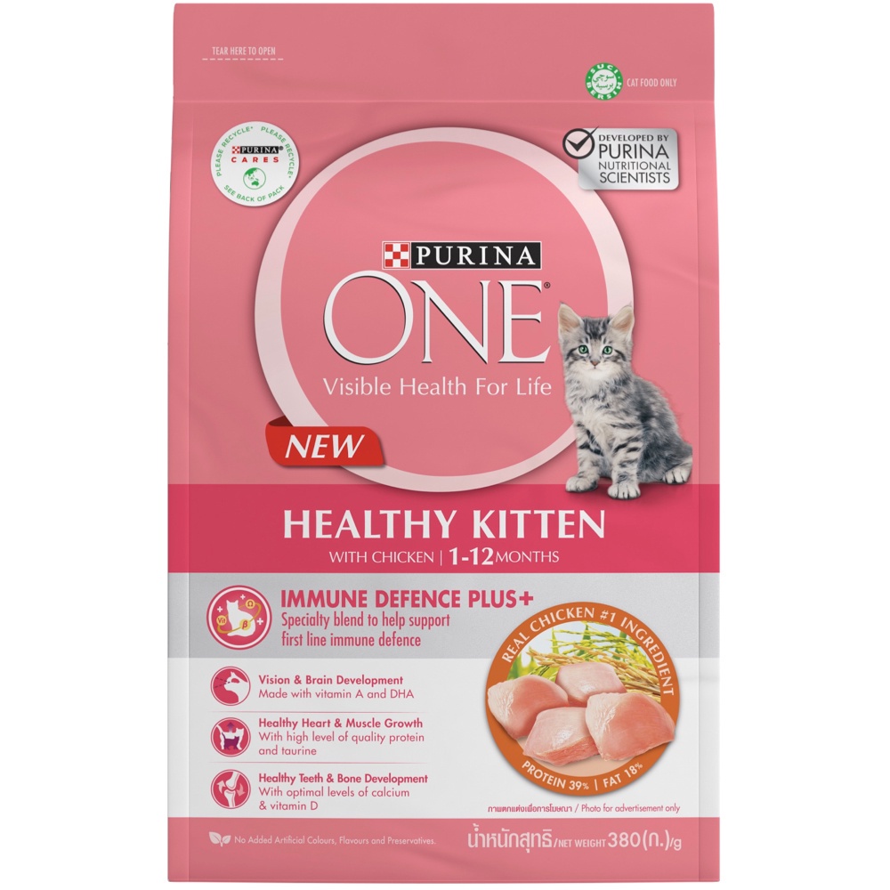 Nestle Purina PURINA ONE Active Chicken Healthy Kitten Cat Dry Food ...