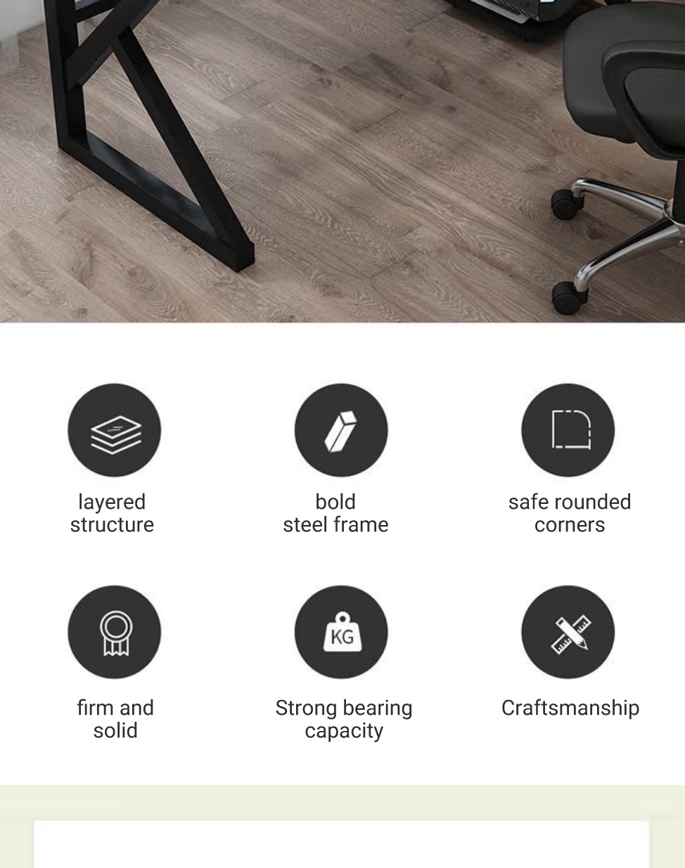 FEILI Gaming table 100CM 120CM gaming desk home computer table gaming ...