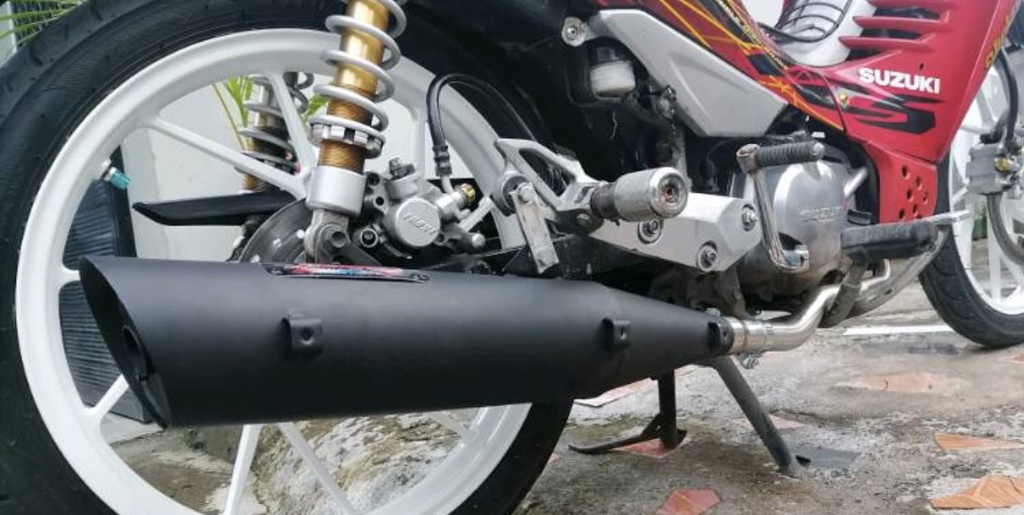Muffler Pipe V4 1set For Wave100 / SYM / Smash / Raider J | Shopee ...