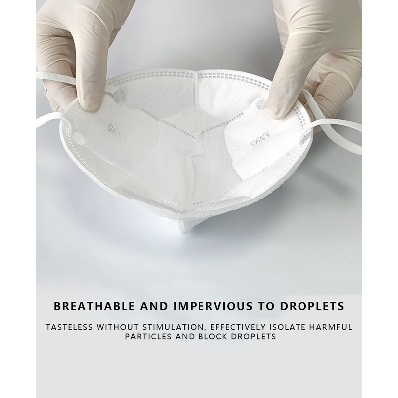Zihang KN95 Face Mask 5 Layers Protection K95 Disposable White Black ...