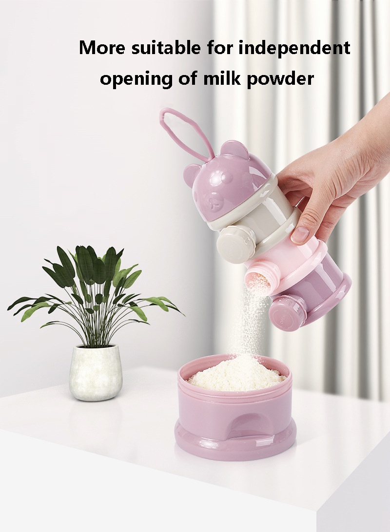 4 Layers Baby Milk Storage Powder Container Feeding Case Box Milk Case ...