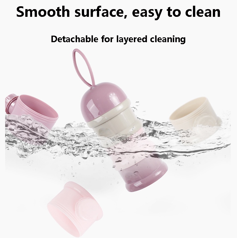 4 Layers Baby Milk Storage Powder Container Feeding Case Box Milk Case ...
