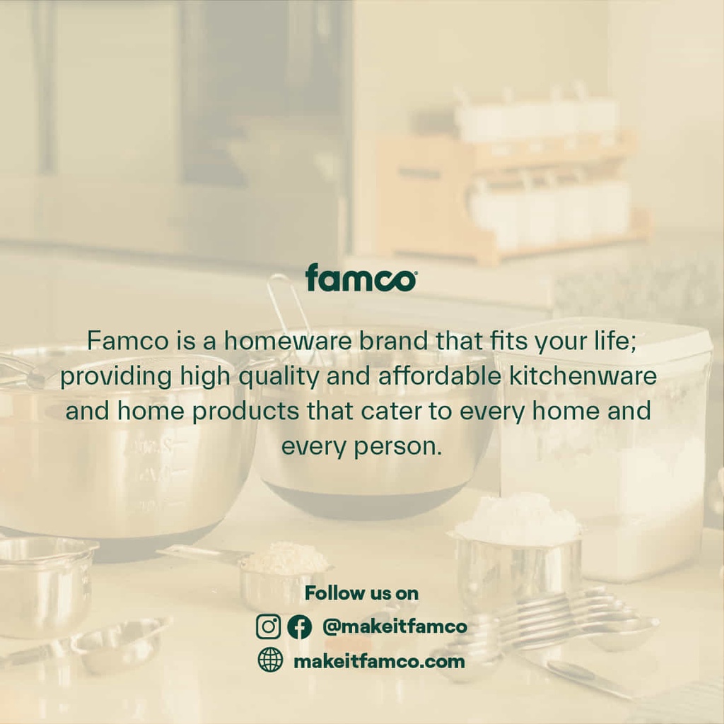 Famco Press & Pop Container, Air-Tight Kitchen Organizer, Pop-up Lid ...