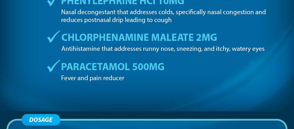 Unilab Bioflu 100 Tablets - Relief of Flu and other symptoms like Fever, Headache, Cough and ...