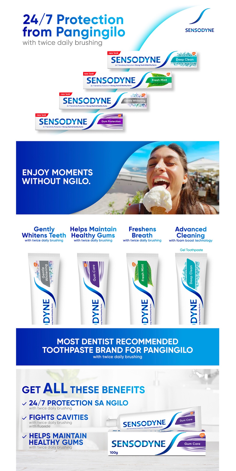 Sensodyne Gum Care Toothpaste 100g [Twin Pack] for Sensitivity ...