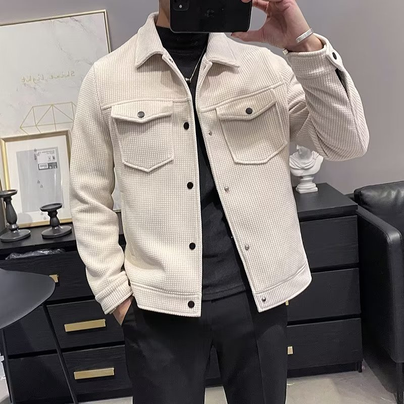 Casual Jacket For Men Autumn And Winter Leisure Vintage Corduroy ...