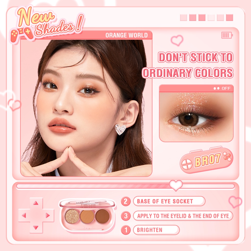 PINKFLASH Highlighter Eyeshadow Palette Waterproof Matte Glitter Face ...