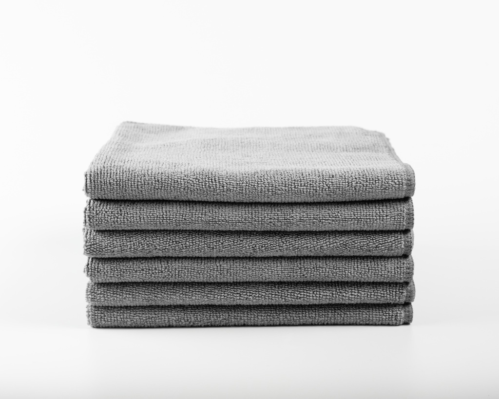 Famco Microfiber Cloth Set of 6, Gray, 300gsm, 40cm x 40cm, Multi ...