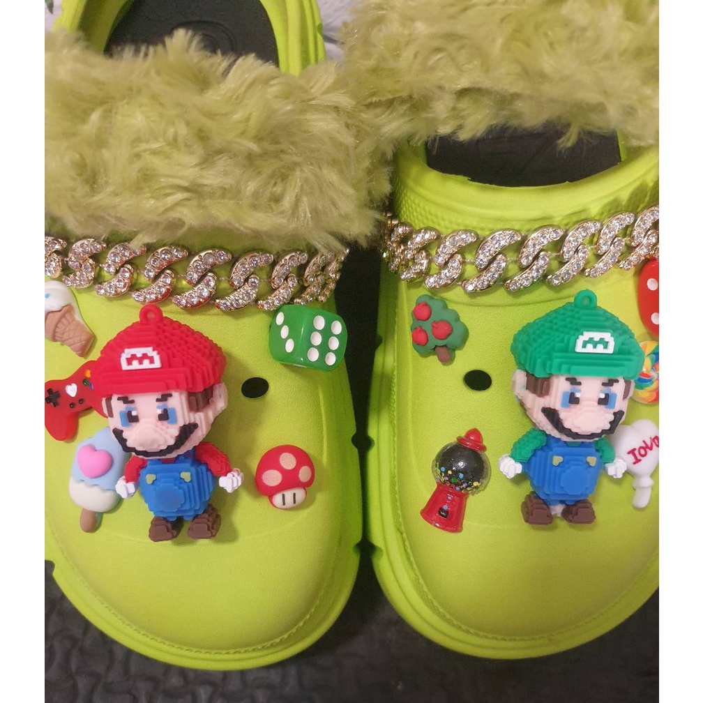 Cute Macaron Ice Cream jibbits Set for slippers Game Sieve Jibits ...
