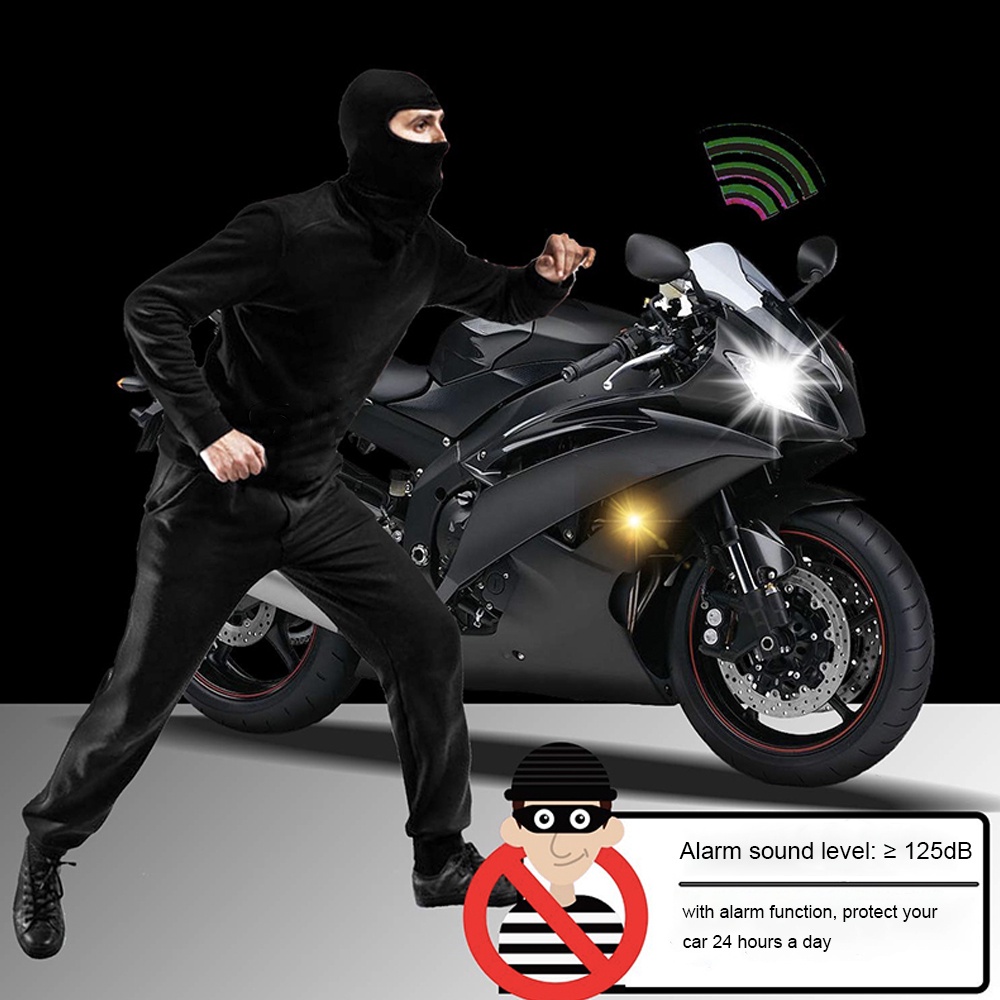 Universal Motorcycle Alarm System Anti-Theft Security Remote Control ...