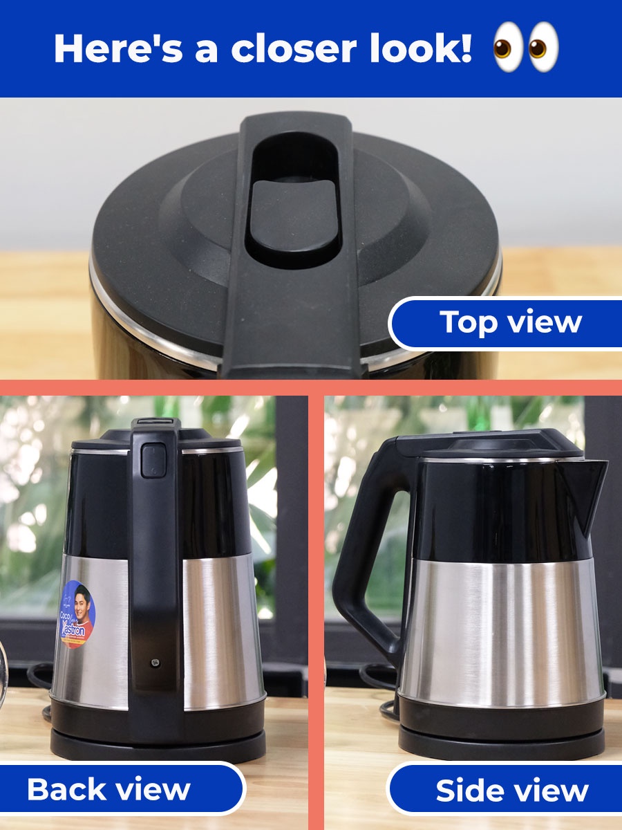 Astron ENERGYPOT Electric Kettle - Black | 2L | Fast Boil | 1500W ...