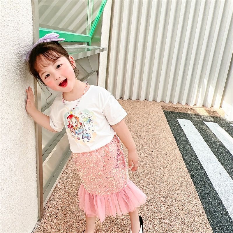 Hi-Kid Princess Tutu Mermaid Dress for Kids 1-8 Years Old Little ...