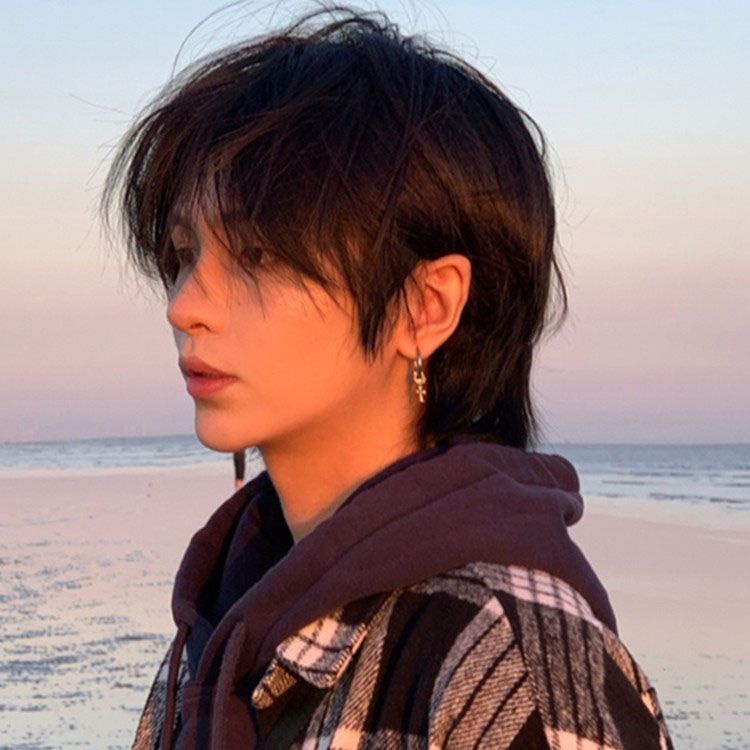 Wig boys mullet head super A wolf tail cool handsome Korean version of ...