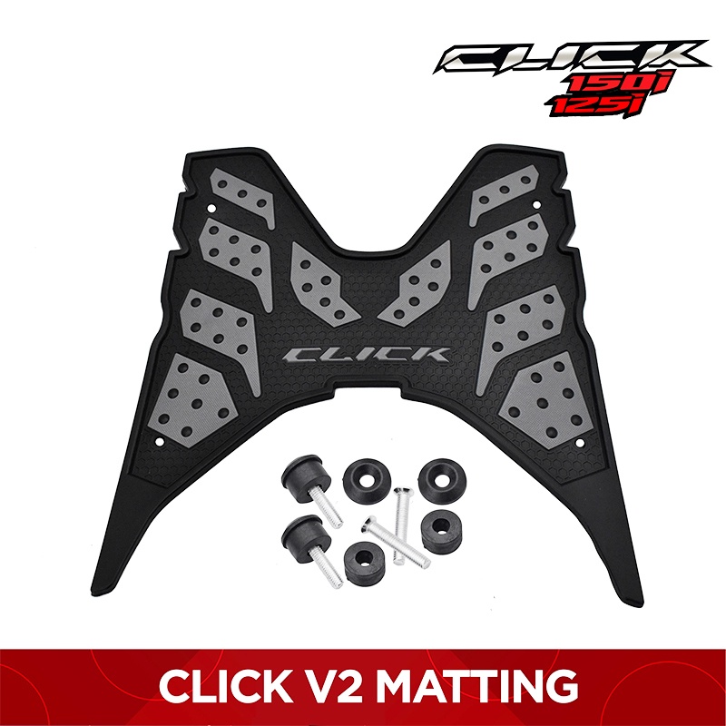 HONDA CLICK 125i /150i Footboard Rubber Matting With Bolts For CLICK V1 ...