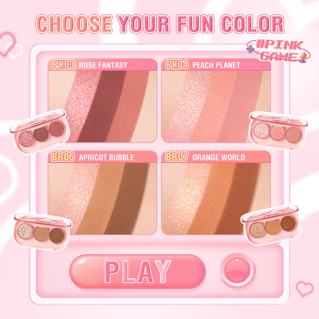 PINKFLASH Highlighter Eyeshadow Palette Waterproof Matte Glitter Face ...