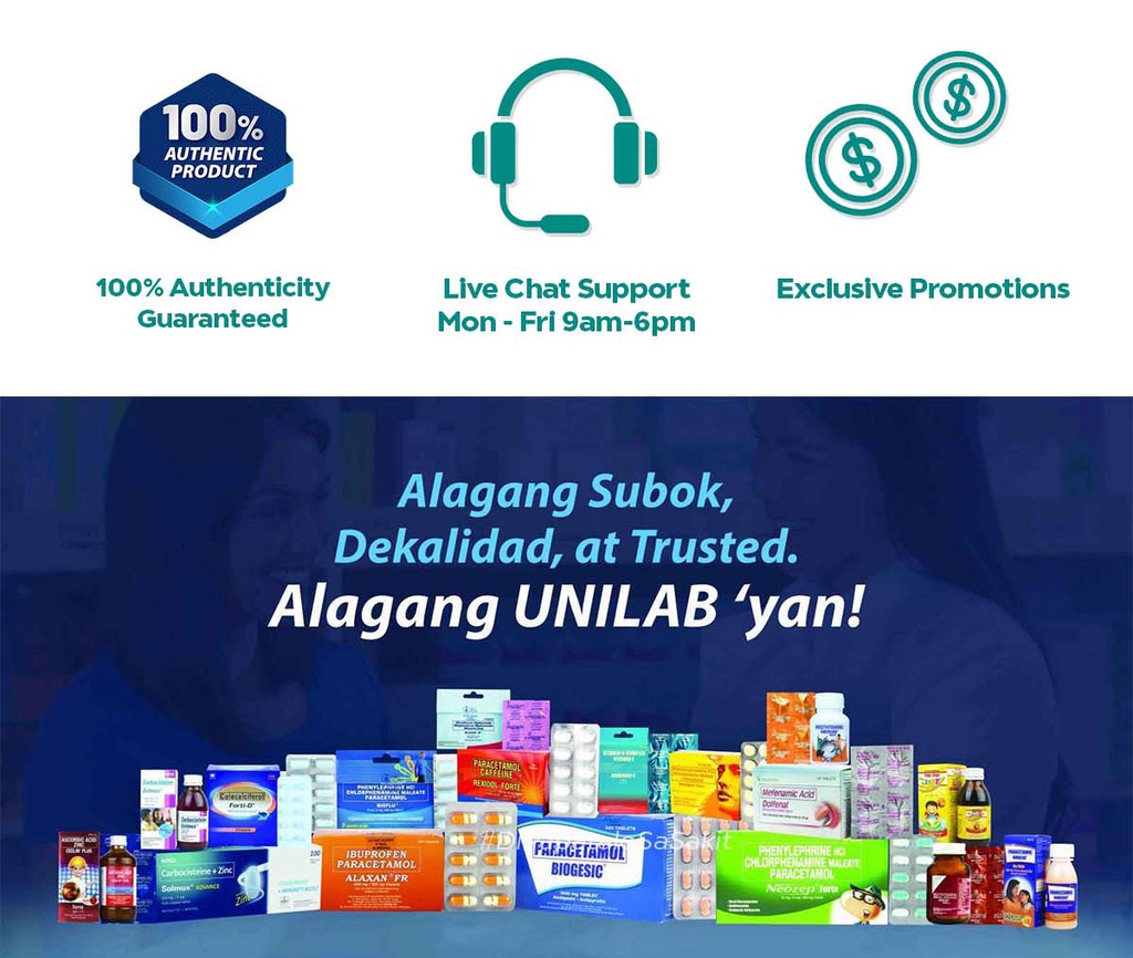 Unilab Tuseran Forte 40 Tablets - Medicine for Relief from Non-Stop Cough | Shopee Philippines
