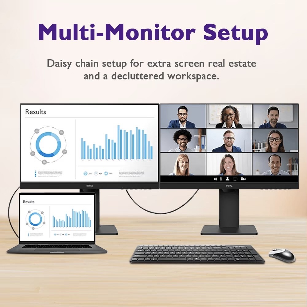 BenQ GW2785TC 75Hz USB-C Height Adjustable IPS Monitor Microphone Work ...