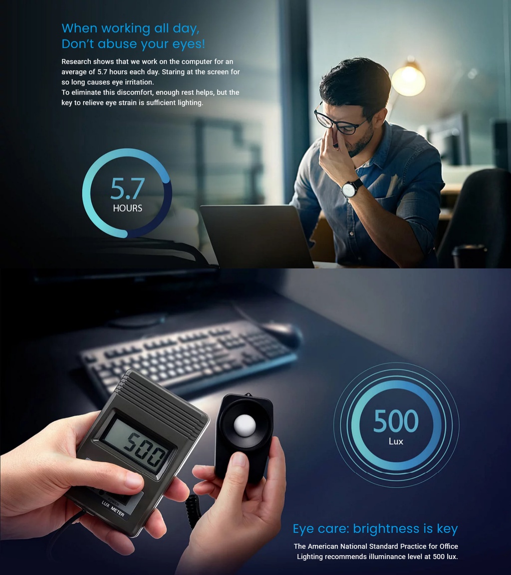 BenQ ScreenBar LED Auto Dimming Adjustable Brightness and Color ...