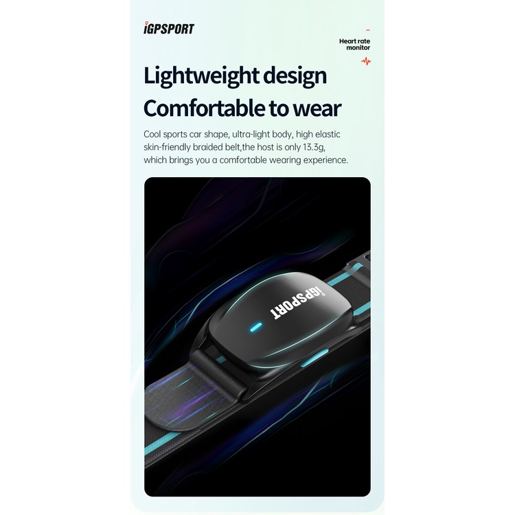 TOSEEK IGPSPORT HR70 Smart Arm Heart Rate Monitor Cycling Running ...