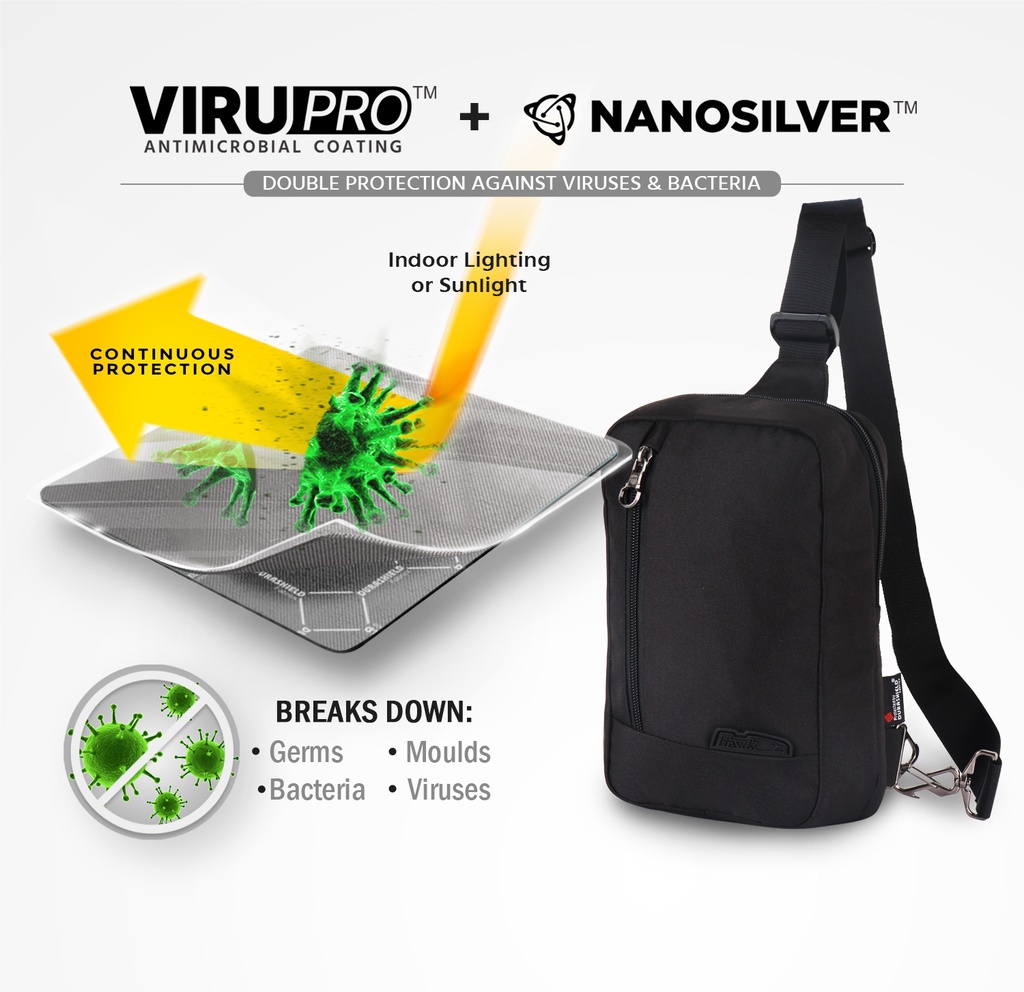 Hawk 5727 Body Bag With Virupro Anti-Microbial Protection | Anti-Theft ...