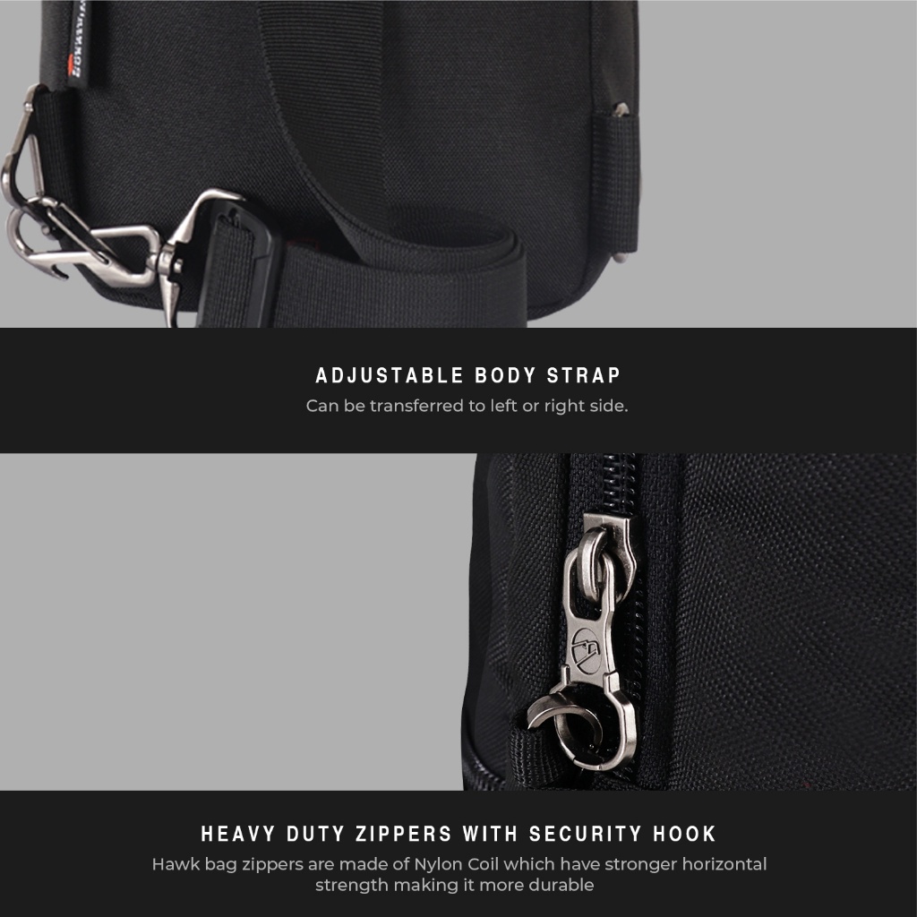 Hawk 5722 Body Bag With Virupro Anti-Microbial Protection | Anti-Theft ...