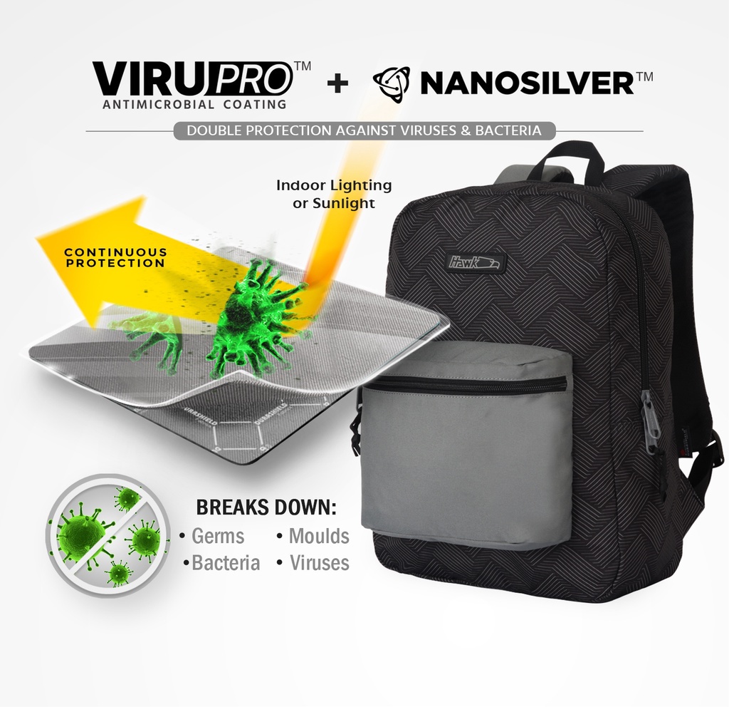 Hawk 5381 Backpack With Virupro Anti-Microbial Protection | Shopee ...