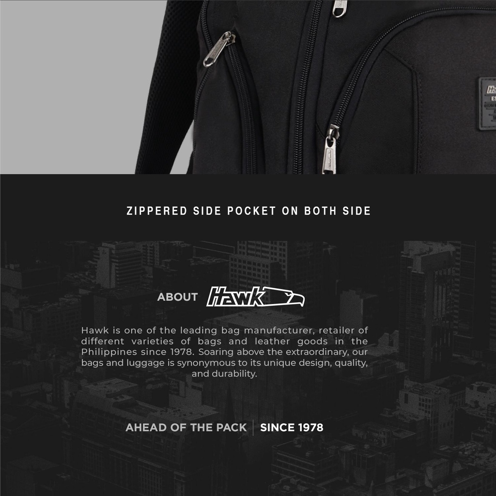 Hawk 5778 Corporate Backpack With Virupro Anti-Microbial Protection ...
