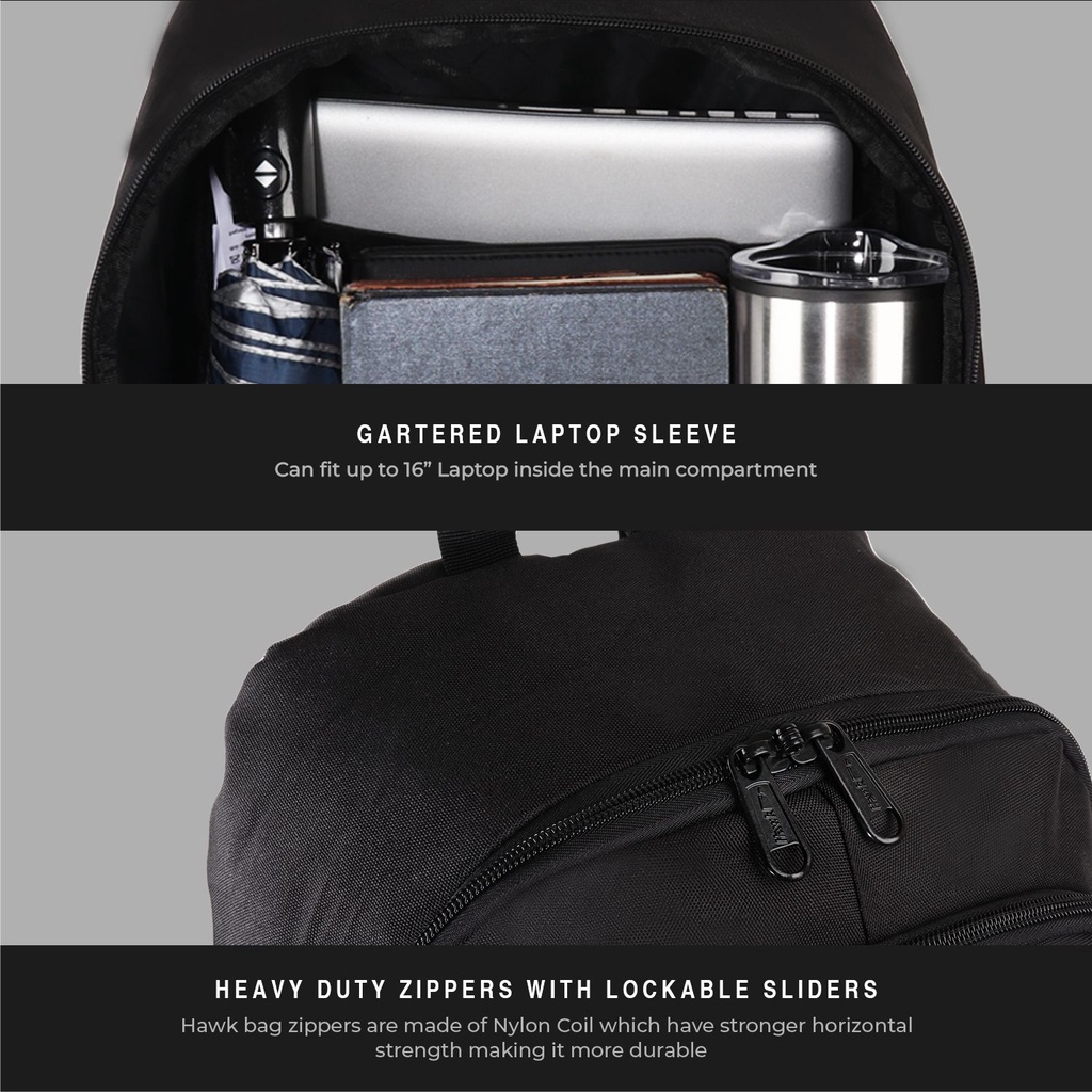 Hawk 5777 Lifestyle Backpack With Virupro Anti-Microbial Protection ...