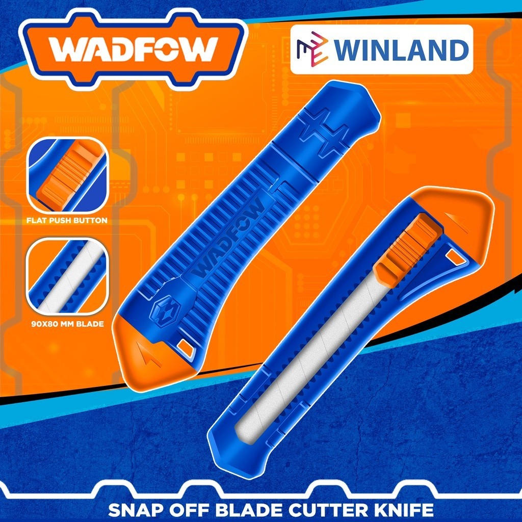 Wadfow by Winland 18mm x 100mm Snap Off Blade Cutter Knife 1 Pc. WAD-HT ...