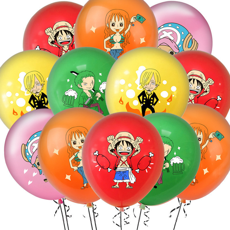 One Piece Balloon Luffy Birthday Party Decoration Cartoon Balloons ...