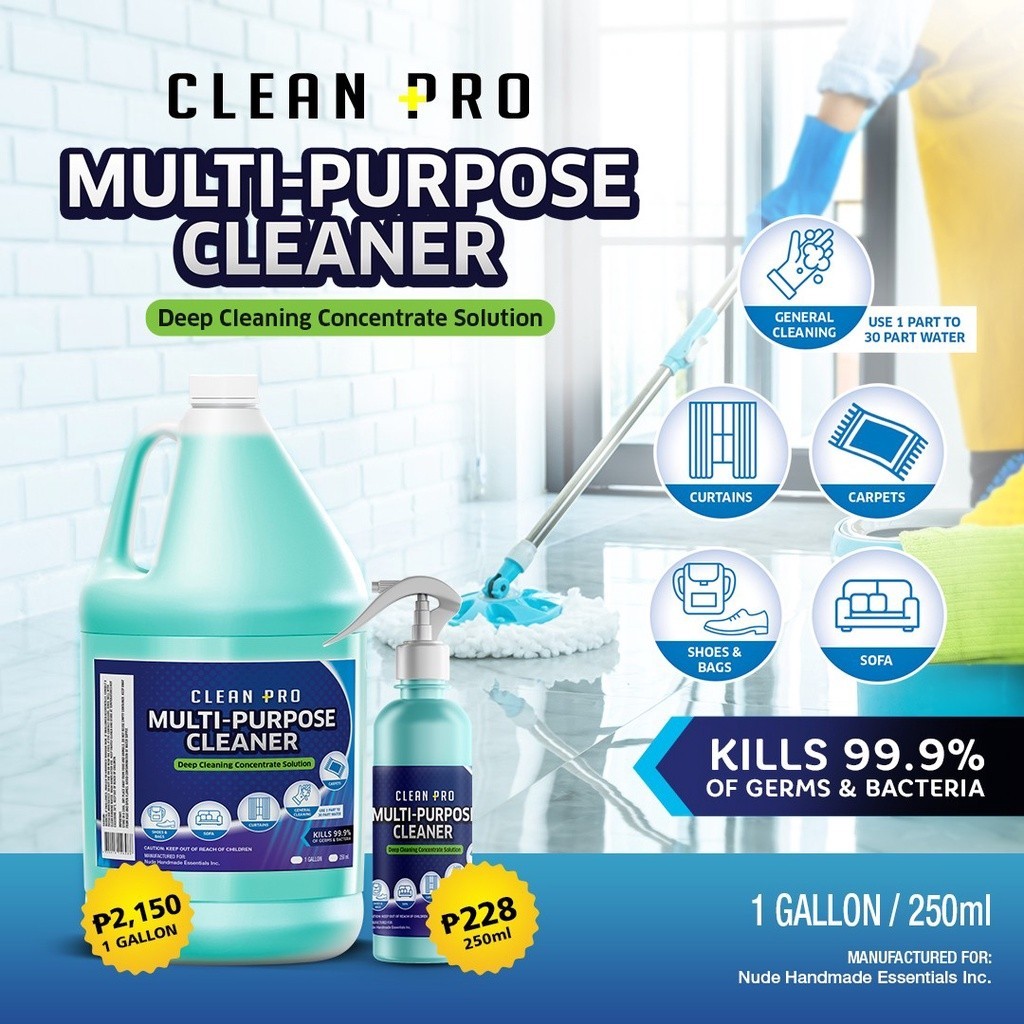 Clean Pro Multipurpose Cleaner 250Ml Spray | Shopee Philippines