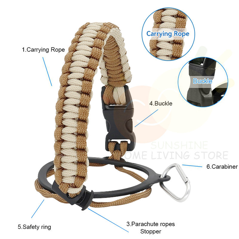 LinBai Flask Accessories Gray Hand Rope Thermos Bottle Accessories 12oz ...