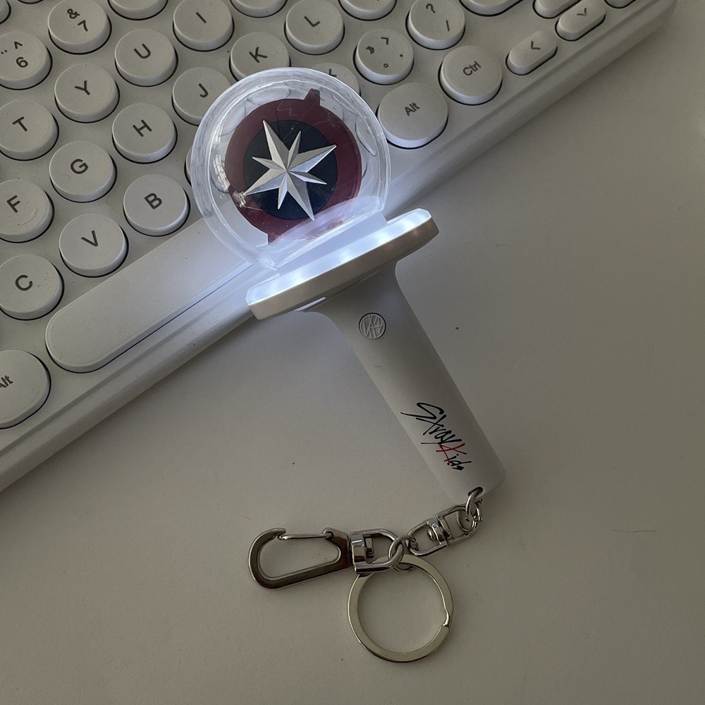 Kpop Idol Stray Kids Lightstick Keyring Skz Mini Glow Stick Keychains ...