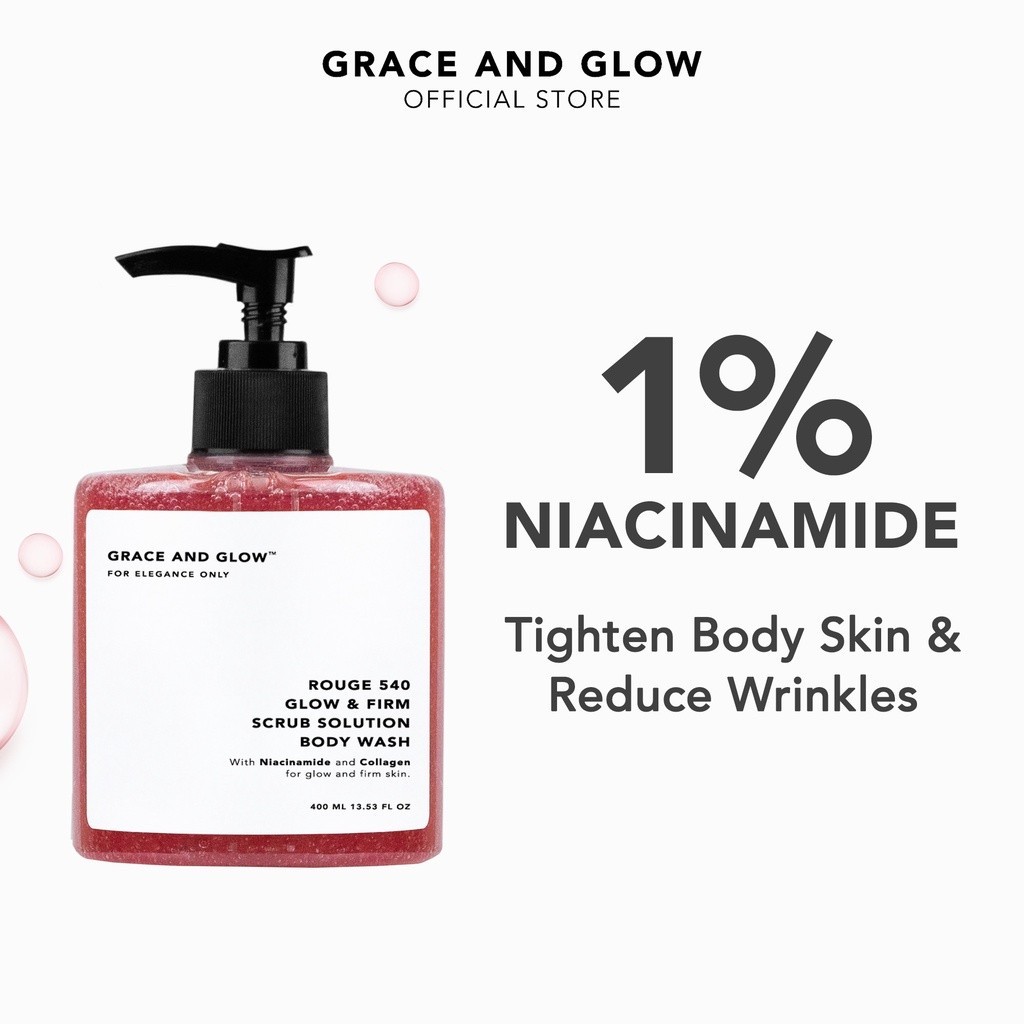 Grace and Glow Rouge 540 Scrub Solution Body Wash - Anti Aging Bath Gel ...
