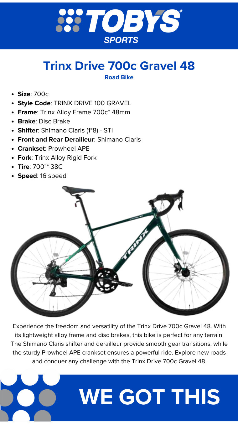 Toby's Sports Trinx Drive 700c Gravel 48 | Shopee Philippines