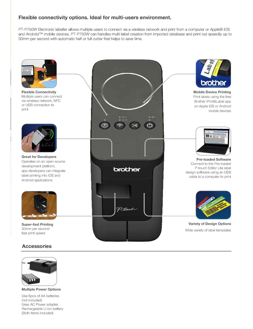 Brother PT-P750W Label Printer PT P750W P750 | Shopee Philippines