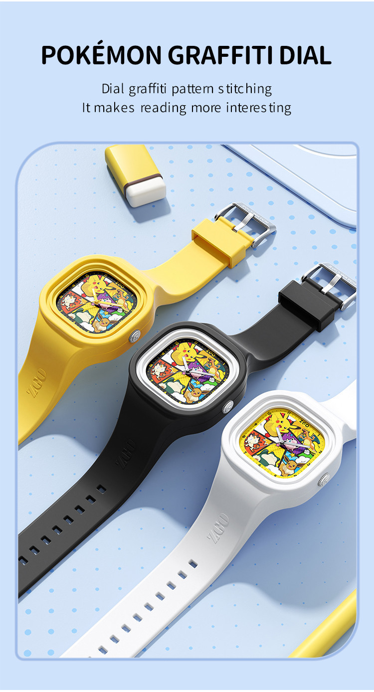 ZGO Pokemon Pikachu Watch for kids Male Student Children Boy Cartoon ...