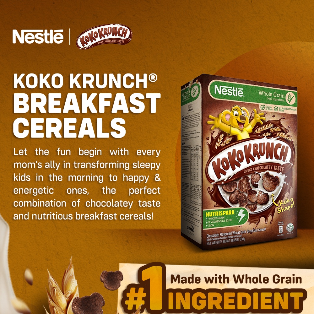Koko Krunch Breakfast Cereal 450g with Free Batang Koko Pencil and ...