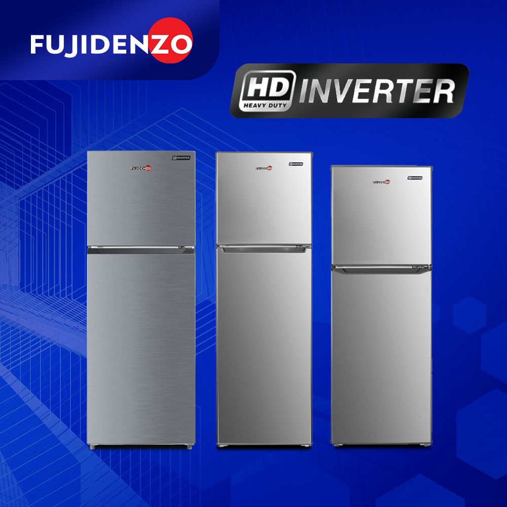 Fujidenzo 8.cu.ft. HD Inverter 2 Door No Frost Refrigerator INR-83HS ( Stainless Look Door ...