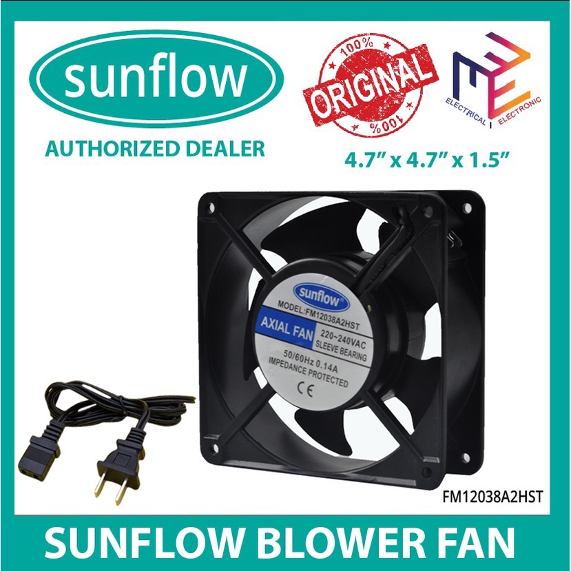 SUNFLOW by Winland Blower Exhaust Fan AC Axial Fan 120x120x38mm FM12038A2HST / FM12038A2HSL ...